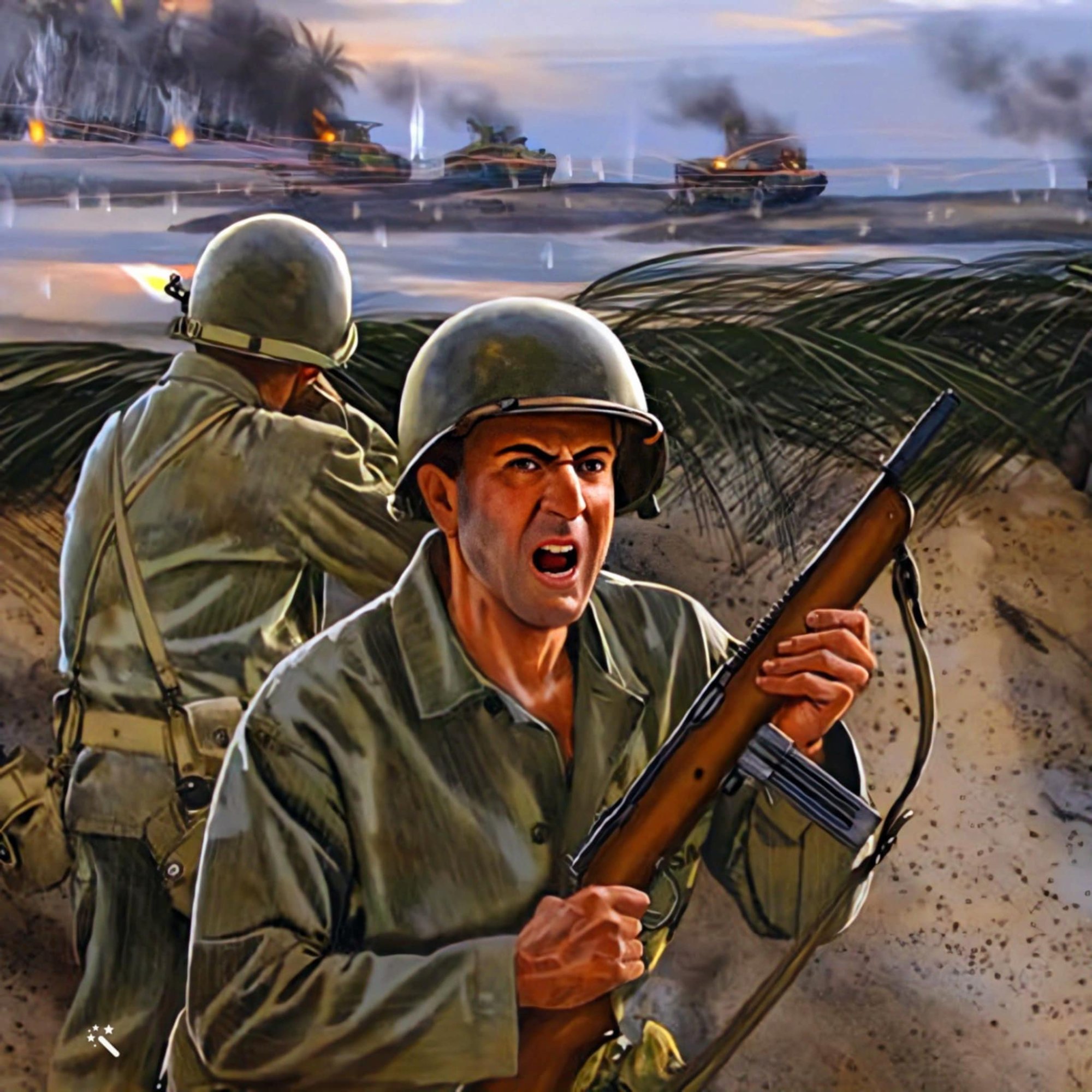 Found pictures of Marine's 1942 Guadalcanal with Reisings - Reising ...