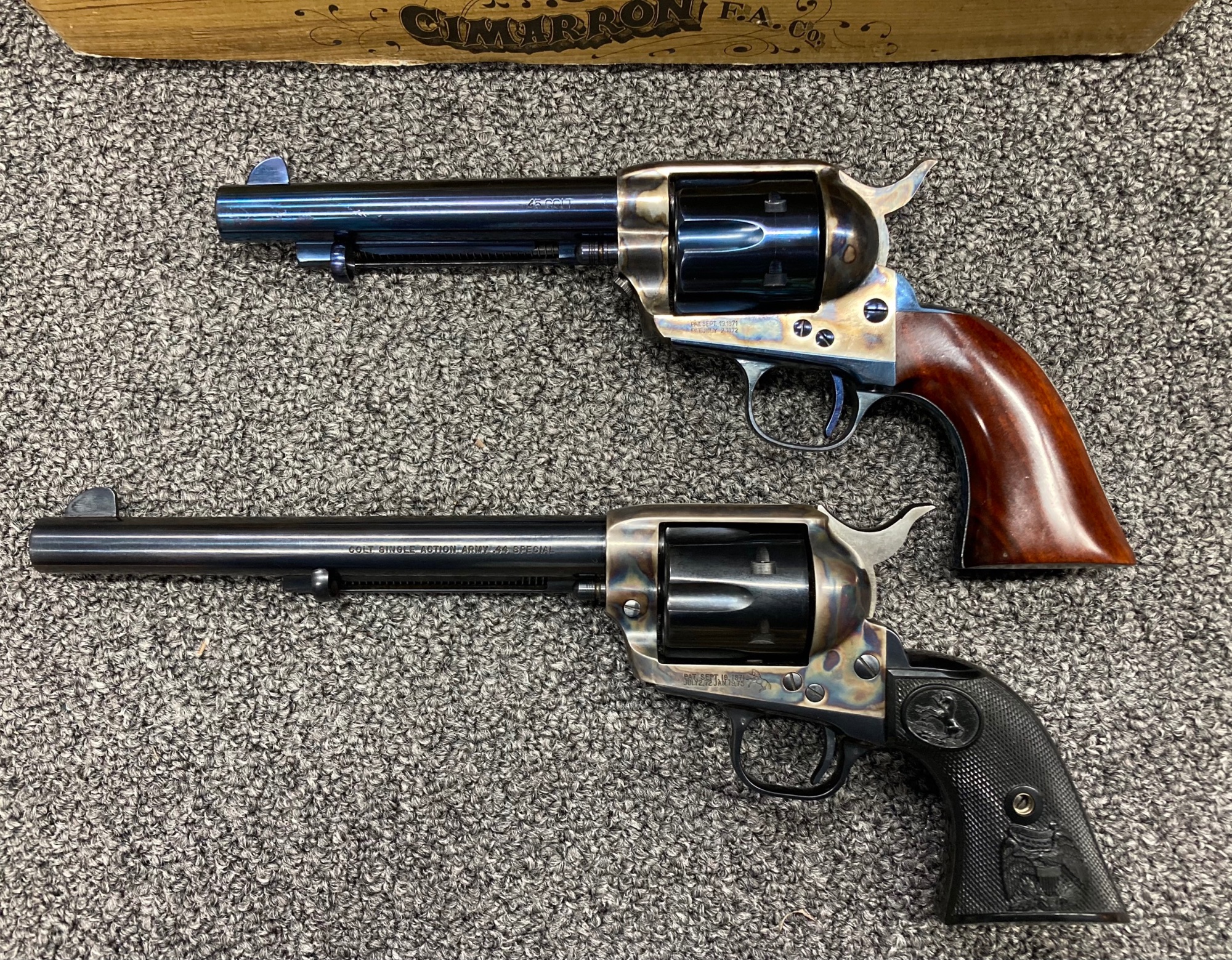 Cimarron CA514M00 Uberti P US Cavalry 45LC 7.5 Case Hardened Revolver ...