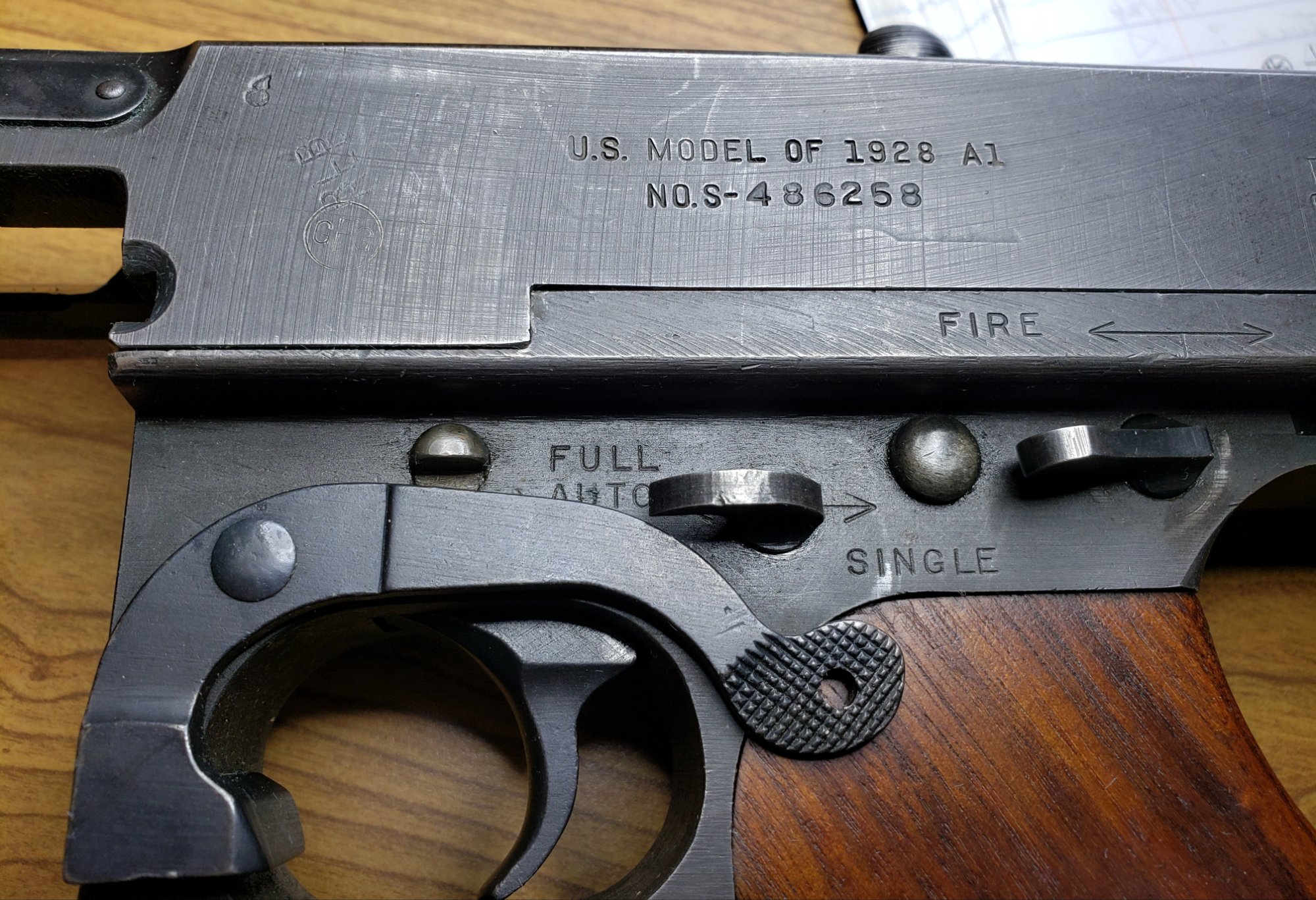 Thompson 1928A1 identification - Thompson Submachine Gun Message Board ...