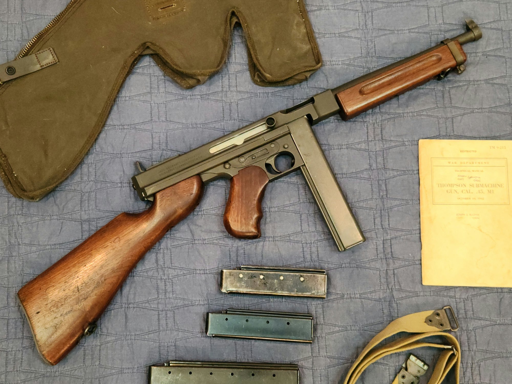 M1 Thompson autographed by Bill Guarnere (Band of Brothers) - Thompson ...