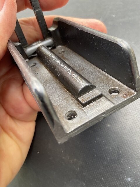 Rear Lyman adjustable sight from Russian M1928 Parts Kit - Thompson ...